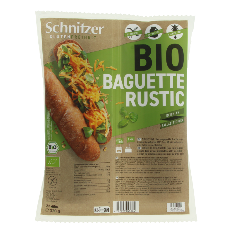 Baguette rustic 160 gram bio