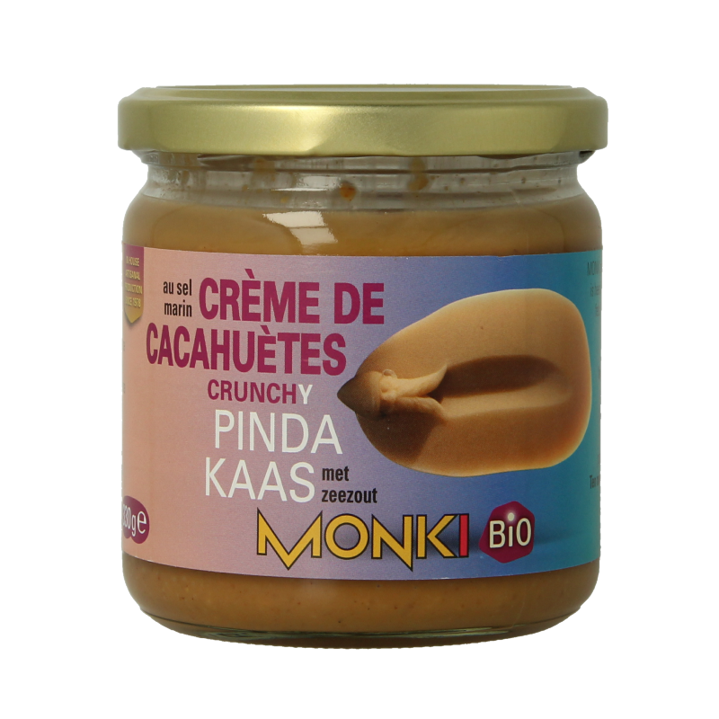 Pindakaas crunchy met zout eko bio